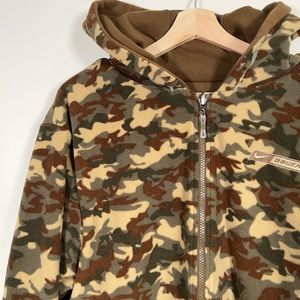 Nike | Jackets & Coats | Nike Bauer Hockey Camo Reversible Mens Fleece ...
